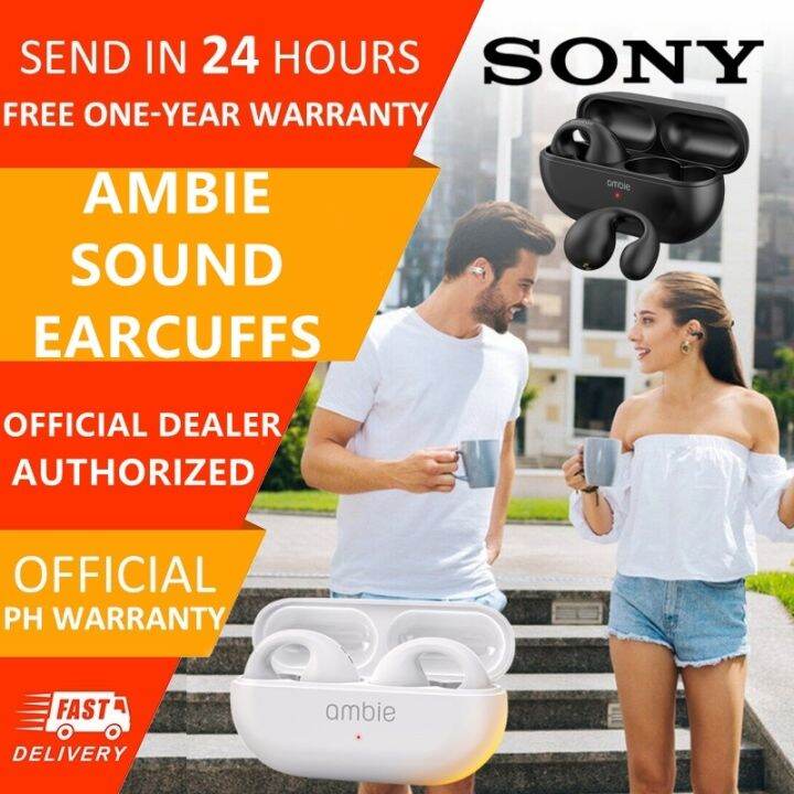Ambie Sound Earcuffs Bone Conduction Earing Type True Wireless Earbuds ...