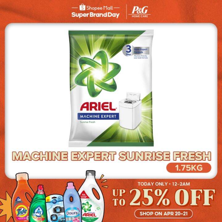 Ariel Machine Expert Sunrise Fresh Powder Detergent 1.75kg | Lazada PH