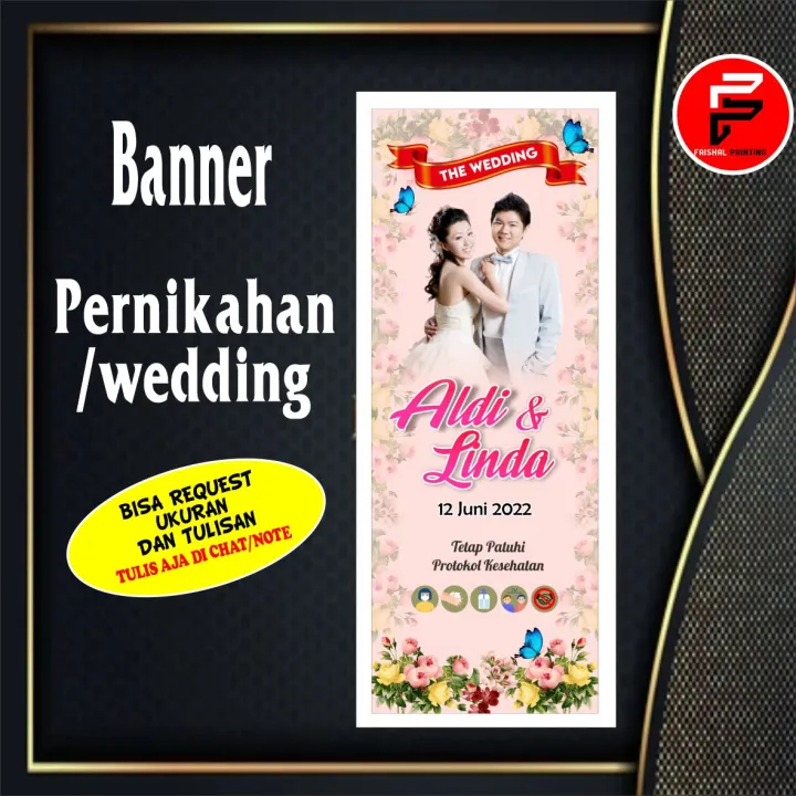 Banner Wedding / Banner Pernikahan / Spanduk Wedding / Banner Kustom ...