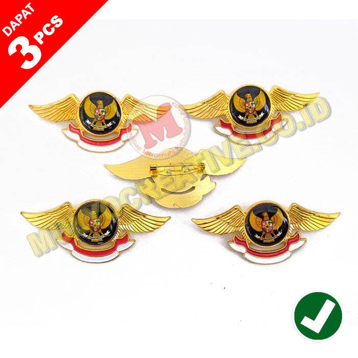 Wing Logo Garuda Warna Hitam– Pin Wing Logo Garuda /3pcs | Lazada Indonesia