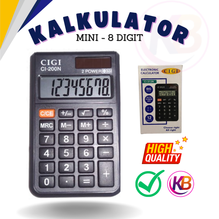 Kalkulator Kecil / Calculator Mini / Kalkulator Pocket Kantong / Cocok Untuk Kantoran, Sekolahan ...