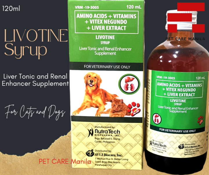 LIVOTINE Syrup, 120ml, Liver Tonic and Renal Enhancer Supplement, for ...