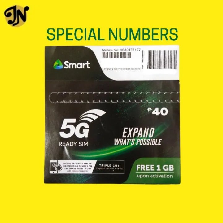 SMART 5G Sim Card Vanity Very Special Number Very Easy to Remember ...