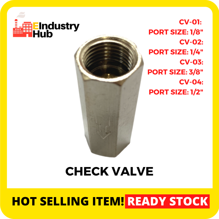 CV-01 Check Valve-02 Check Valve CV-03 CV-04 Check Valve BSPT Threaded ...
