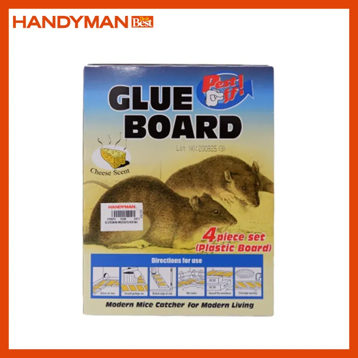 Pest-Off Glue Board Mice Catcher, 4 In 1, Cheese | Lazada PH