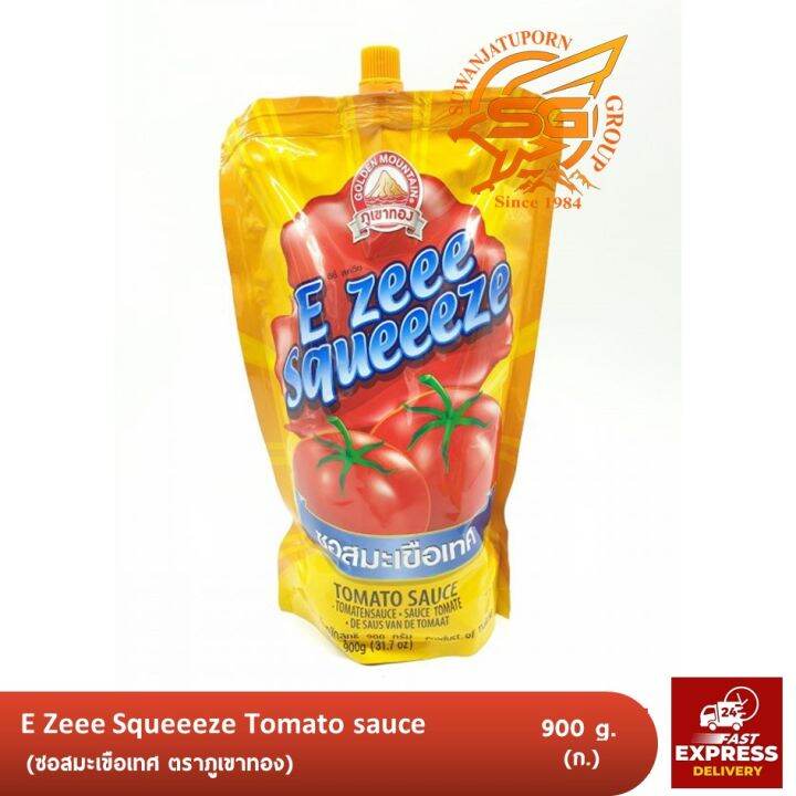 E Zeee Squeeeze (ซอสมะเขือเทศมมะเขือเทศ) ภูเขาทอง ขนาด 900 กรัม ...