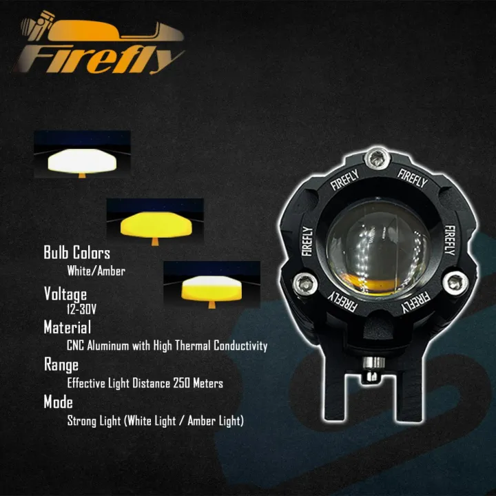 Firefly Mini Driving Light V5 4 Wires High and Low Beam White and ...