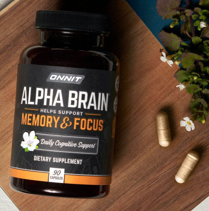Nootropic ONNIT Alpha Brain (Authentic) Supplement Cognitive Functions ...
