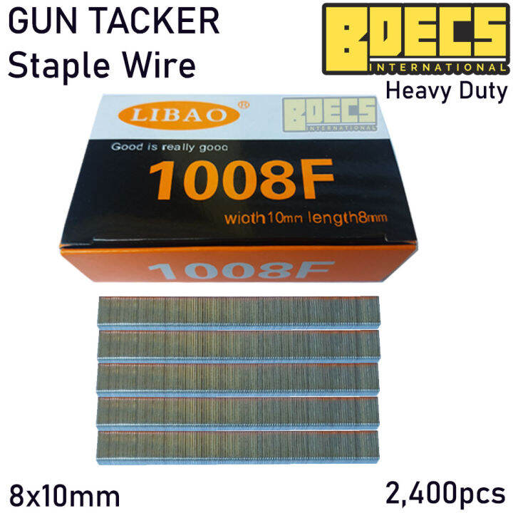 Gun Tacker Staple Wire 10x8mm High Quality 2,400PCS I Bdecs | Lazada PH