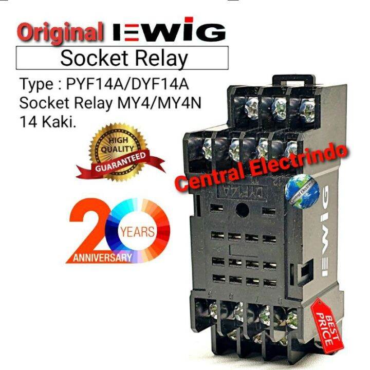 Socket Relay EWIG MY4/MY4N PYF14A 14Pin | Lazada Indonesia