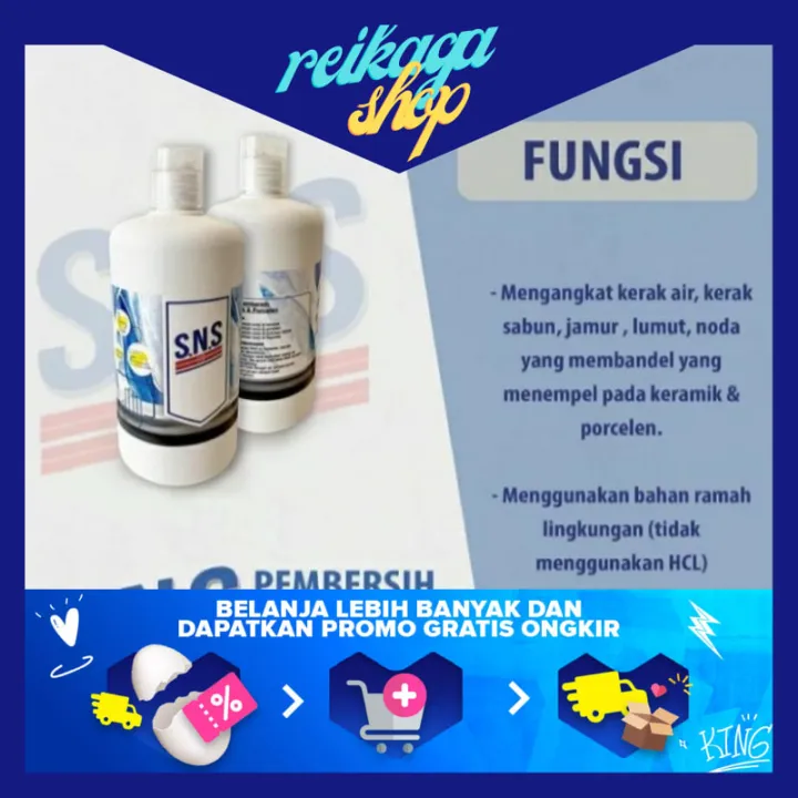 Cairan Pembersih Keramik Dan Porcelen 500Ml Sns - Toko Kami Menyediakan Pembersih Keramik Kamar ...