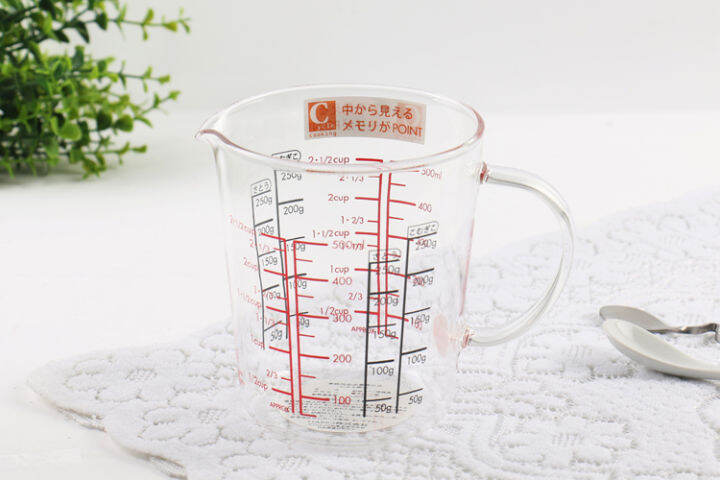 Japan hario glass measuring cup milk cup calibration cup CMJW-500 ...