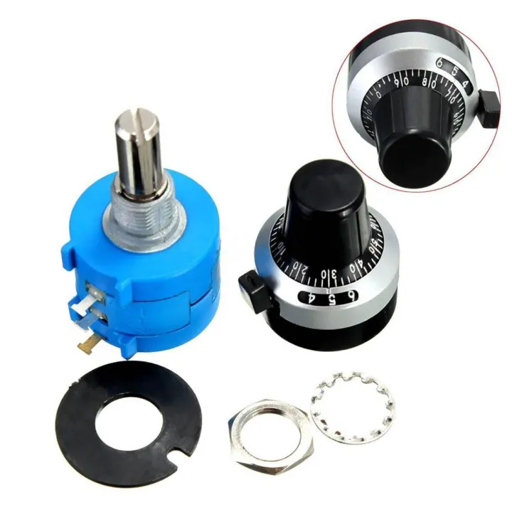 Adjustable potentiometer 5K Ohm 3590S-2-502L Potentiometer with 10 Turn ...