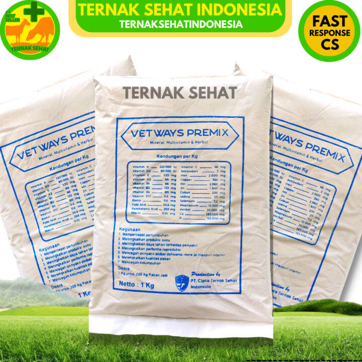 PREMIX SAPI VETWAYS PREMIX 1KG - Premix Berkualitas Mineral Vitamin ...