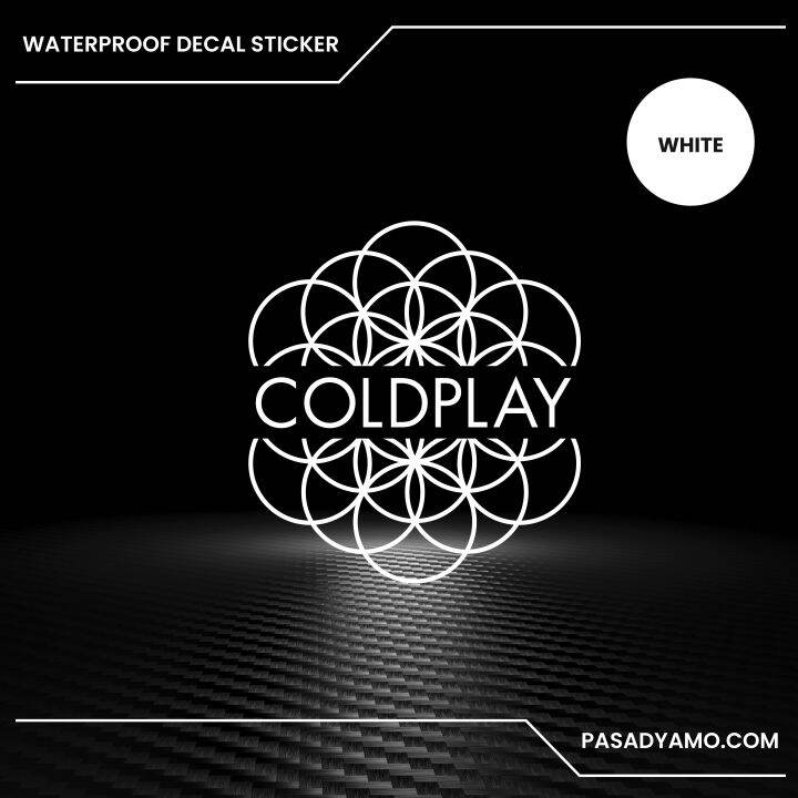 Coldplay Logo Decal Sticker for Cars, Motorcycles, Laptops 4.5 x 4.5 ...