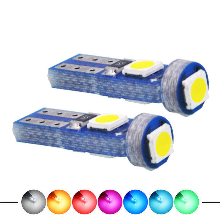 [COD] รถ LED โคมไฟ T5 3030-3SMD ไฟเครื่องมือ ไฟแอร์ ไฟเกียร์ LED อเมซอน | Lazada.co.th