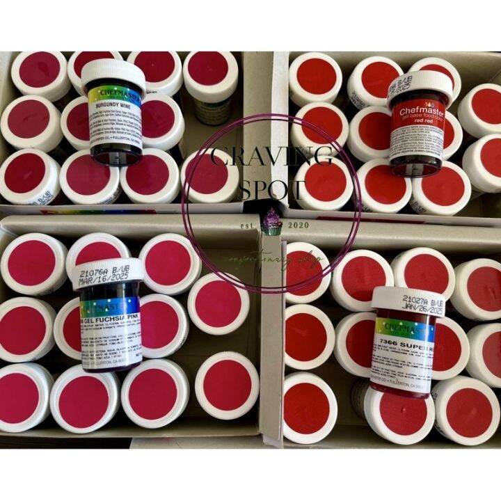 220 CHEFMASTER GEL BASE FOOD COLOR DARK COLOR/Expiration Date :2024 ...