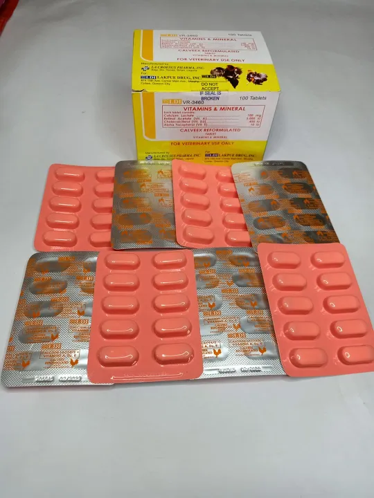 [CL REYES AGRIVET] 80 TABLETS CALVEEX REFORMULATED/ VITAMINS & MINERAL ...