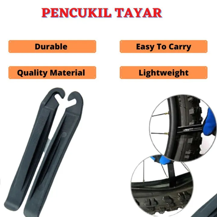 2PCS Pencukil Tayar Basikal Lever Tyre Bicycle Crowbar Bike Repair ...