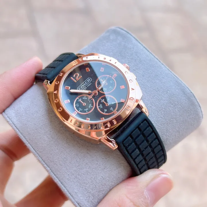 Watchtime นาฬิกาข้อมือแฟชั่น โคช หน้าปัดขนาด 32มม. ระบบควอทช์ สายยาง ...