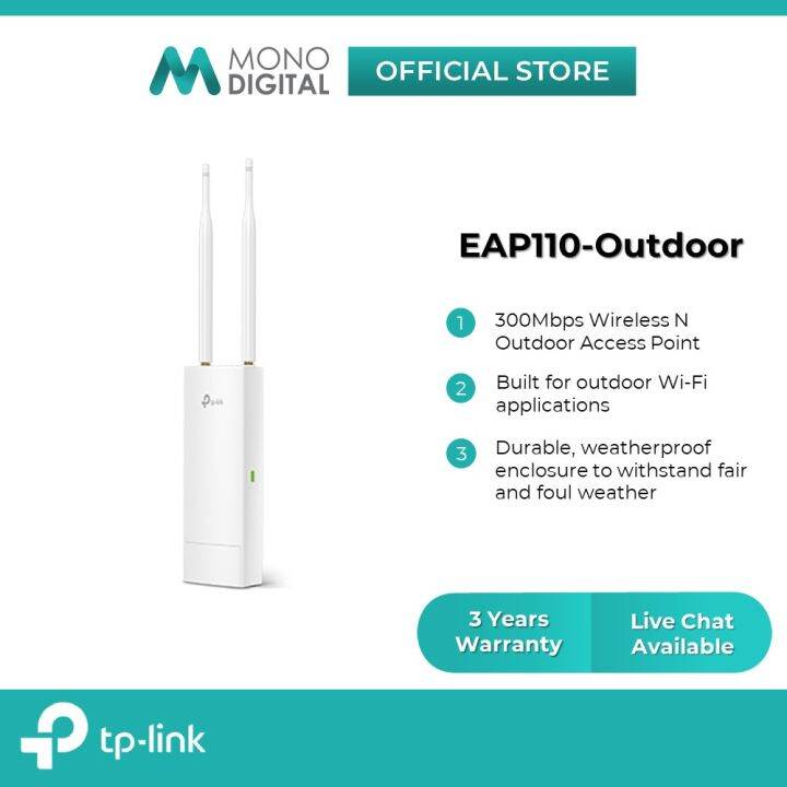 TP-Link EAP110-Outdoor 300Mbps Wireless N Outdoor Access Point | Lazada