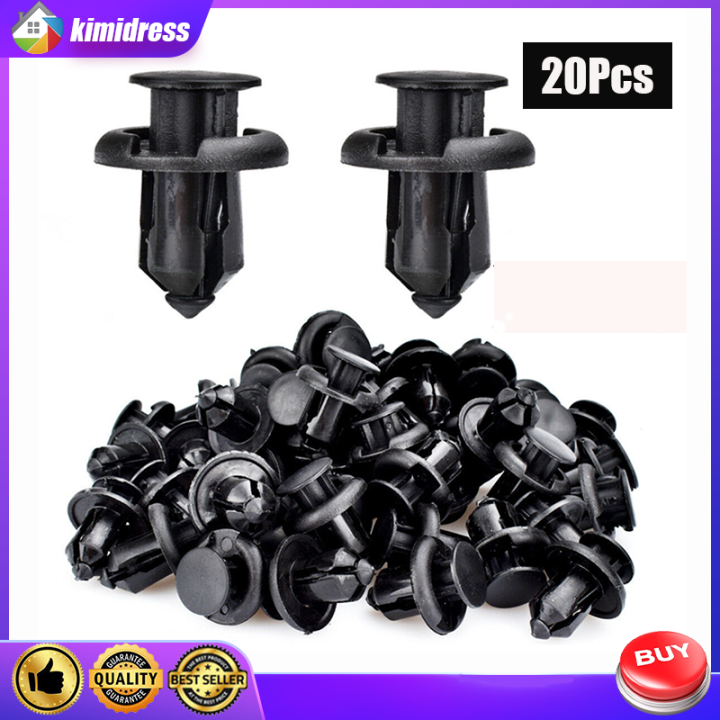 20Pcs Clips Car Bumper Fender Trim Fastener Plastic Rivet Retainer ...