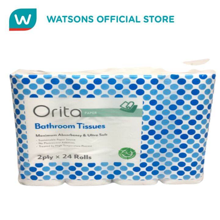 Orita 2 Ply 24 Rolls Bathroom Tissue durable | Lazada PH