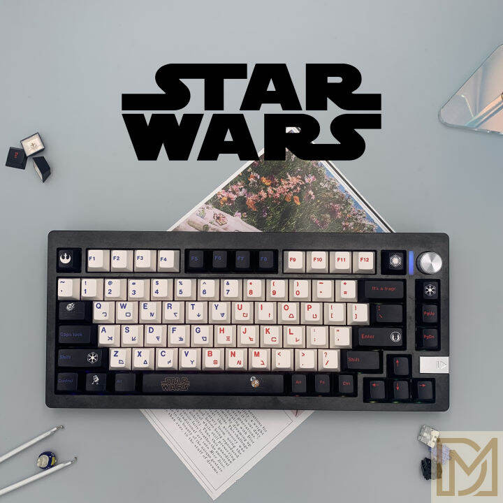 Star Wars Keycap PBT Dye Sub Cherry Mandalorian Yoda Keycaps 129pcs Fit ...