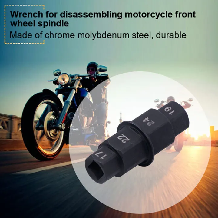Negari 【Free Shipping】 Motorcycle Front Rear Wheel Axle Hex Spindle ...