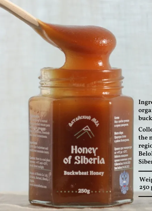 Raw Organic Buckwheat Honey from the Altai Mountains of Siberia ...