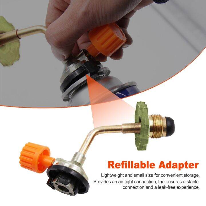 Portable Valve Refill Adapter Practical Butane Cylinder Hiking ...