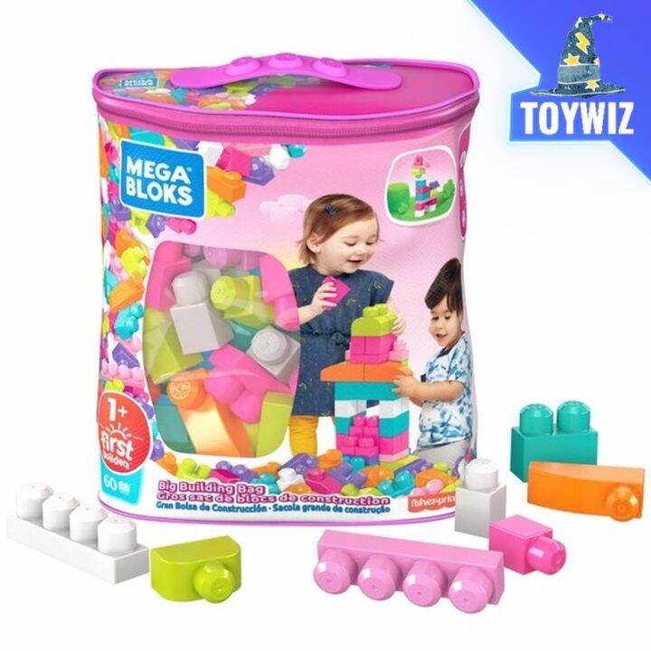 Mattel Mega Bloks First Builders Big Building Bag - DCH54 (60 Pcs ...