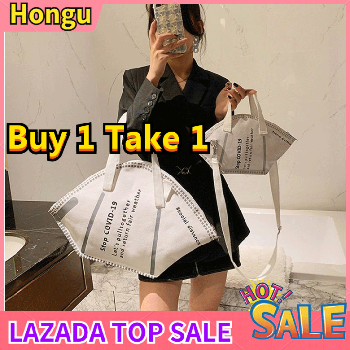 COD Hongu Korean Mask Bags Tote Bags For Women Bag Mask Style Handbag ...