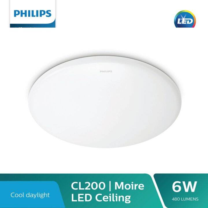 Philips LED Moire CL200 Ceiling Lamp 6W/10W/17W - Cool Daylight | Lazada PH