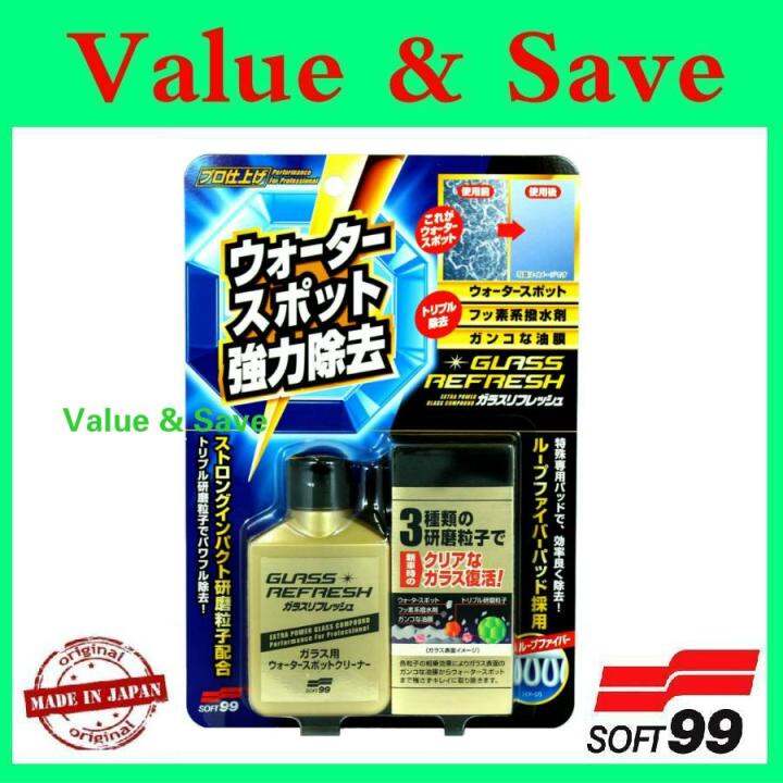 Soft99 / Soft 99 Glass Stain Cleaner - Glass Refresh Oil Film / Water ...