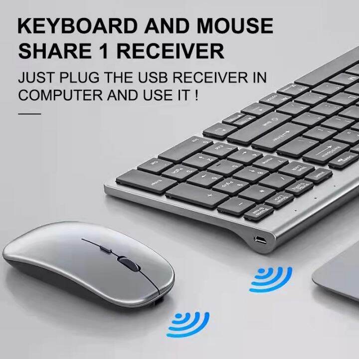 rakk keyboard Mouse and Keyboard Combo 2.4GHz Ultra Thin Silent ...