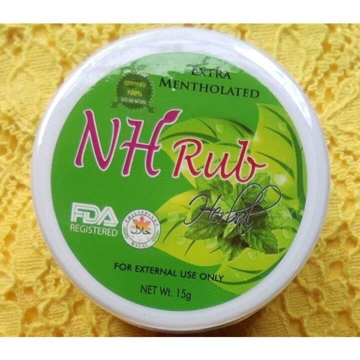 NH RUB herbal (extra MENTHOLATED) w/ Negative ion (Original) | Lazada PH