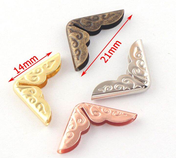 Collar clip Rose gold/Gold/Silver book corners,small notebook corner ...