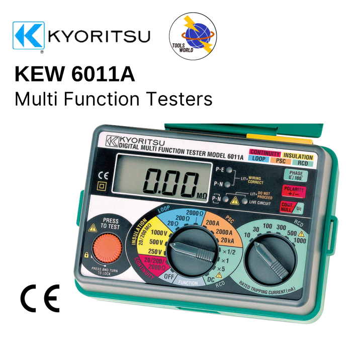 Kyoritsu 6011A Multi Function Testers - Original - 1 Year Warranty | Lazada
