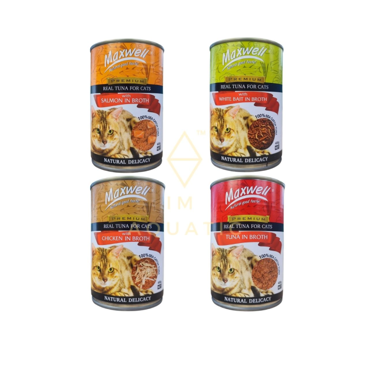 MAXWELL Premium Cat's Wet Canned Food/Makanan Kucing Tin Basah 400GM ...