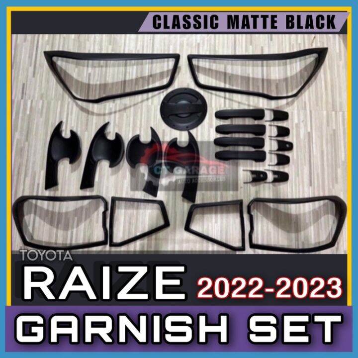 TOYOTA RAIZE 2022-2023 GARNISH SET (toyota raize accessories) | Lazada PH