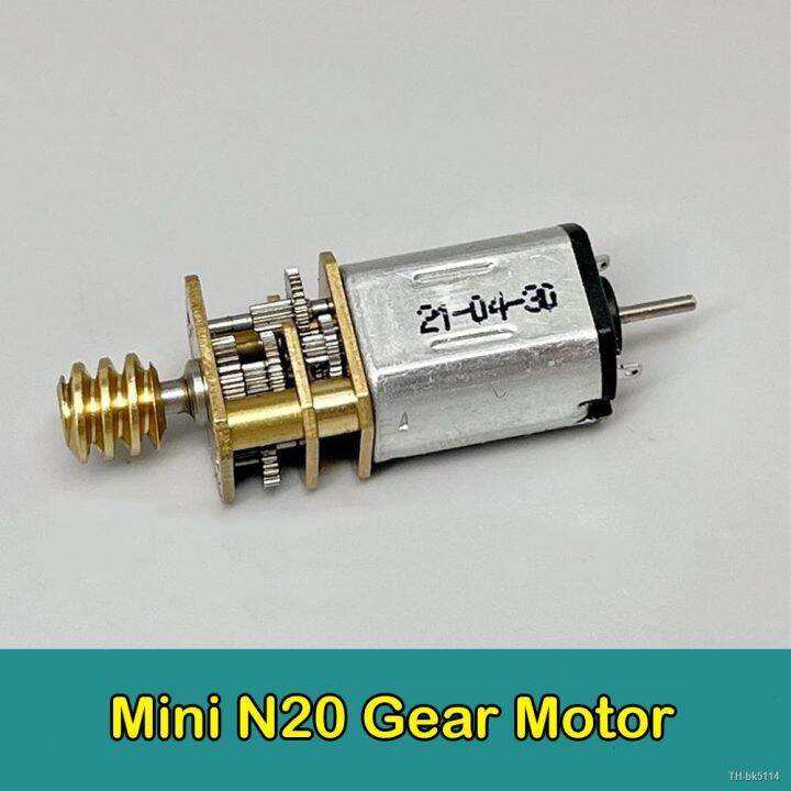 Mini N20 Gear Motor Dual Shaft Full Metal Gearbox Reduction Motor DC 3V ...