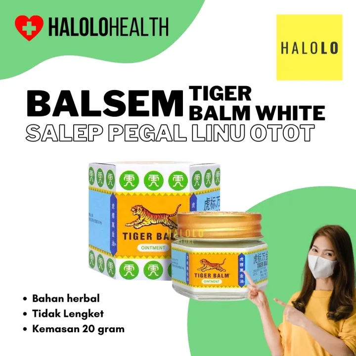 Balsem Salep Pegal Linu Tiger Balm White Ointment Obati Nyeri Otot ...