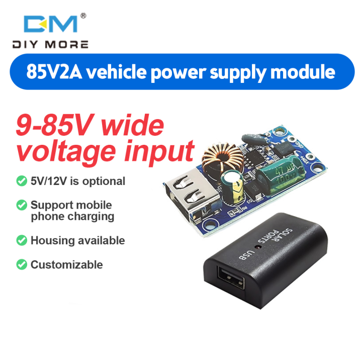 diymore 9-85V DC to USB Type C 12V 24V Step-Down Power Module USB Type ...