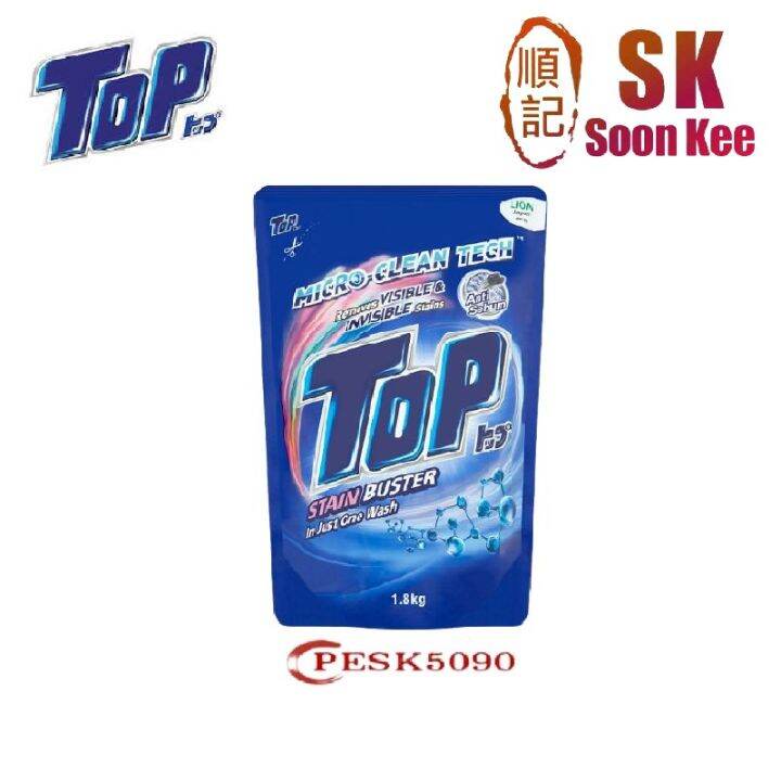 Top Detergent Liquid Refill Stain Buster 1.8kg | Lazada