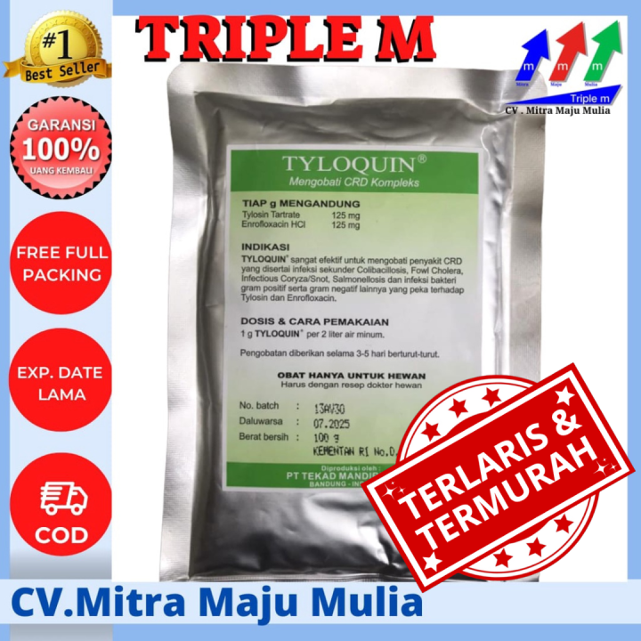 Tyloquin 100 gram CRD Kompleks TRIPLE M - Obat Saluran Pernafasan ...