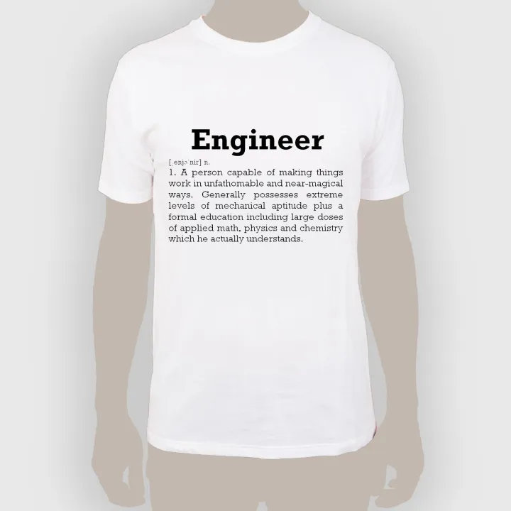 Engineer Definition T-Shirt Design Print | Lazada PH