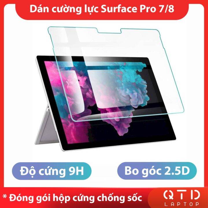 Kính Cường Lực Cho Microsoft Surface Pro 7 8 Full Viền Bo Góc 2 5d