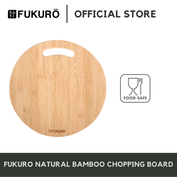 Fukuro Chef Series Natural Bamboo Chopping Board Round | Lazada