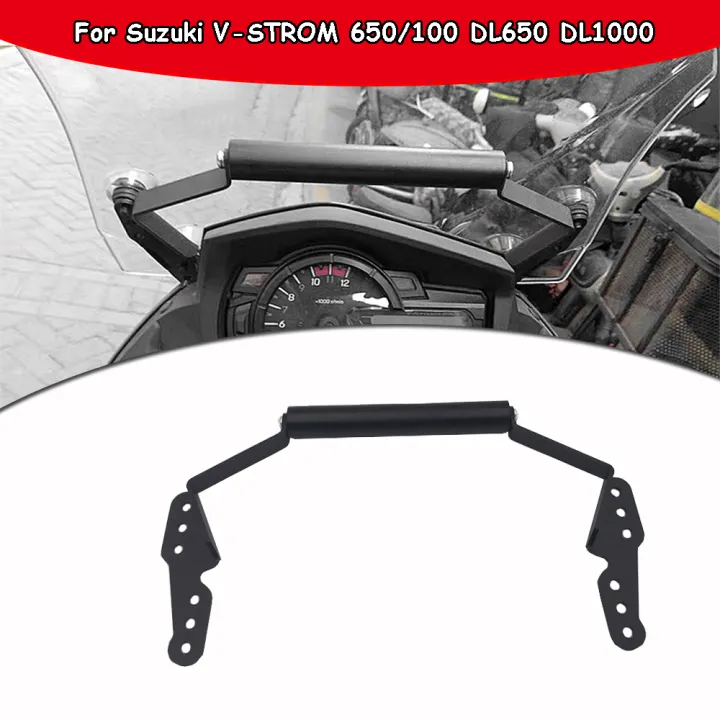 GPS Navigation Phone Handlebar Bracket Adapter Holder Black For Suzuki ...